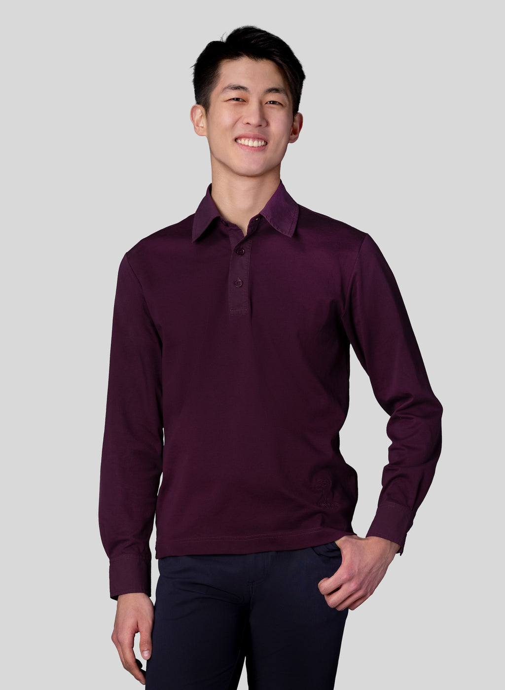 Men's Woven Trim Mercerized-Cotton Polo – Shen Yun Dancer